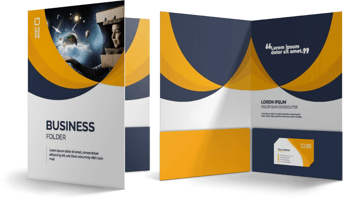 Custom-Printed Presentation Folders | Print Three Burlington